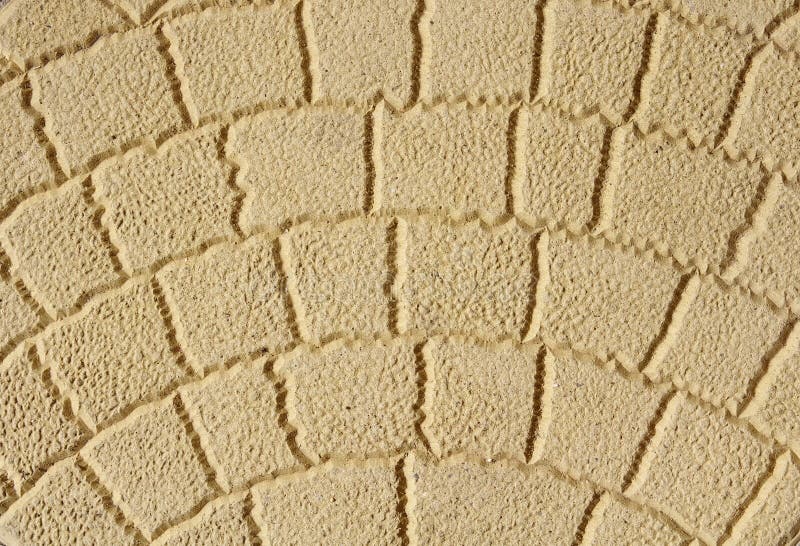 Yellow Decorative Tile Closeup Stock Image - Image of abstract, light ...