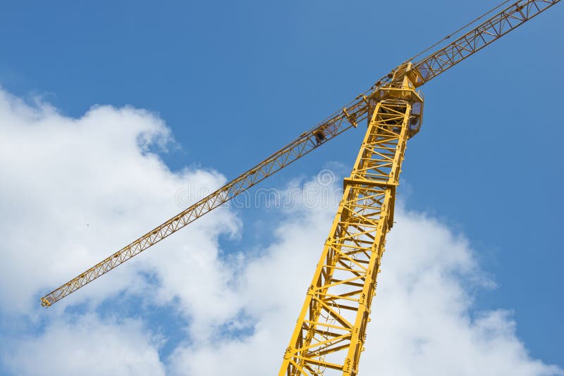 Yellow Derrick Rigs is Working in Nice Day Stock Photo - Image of rigs ...