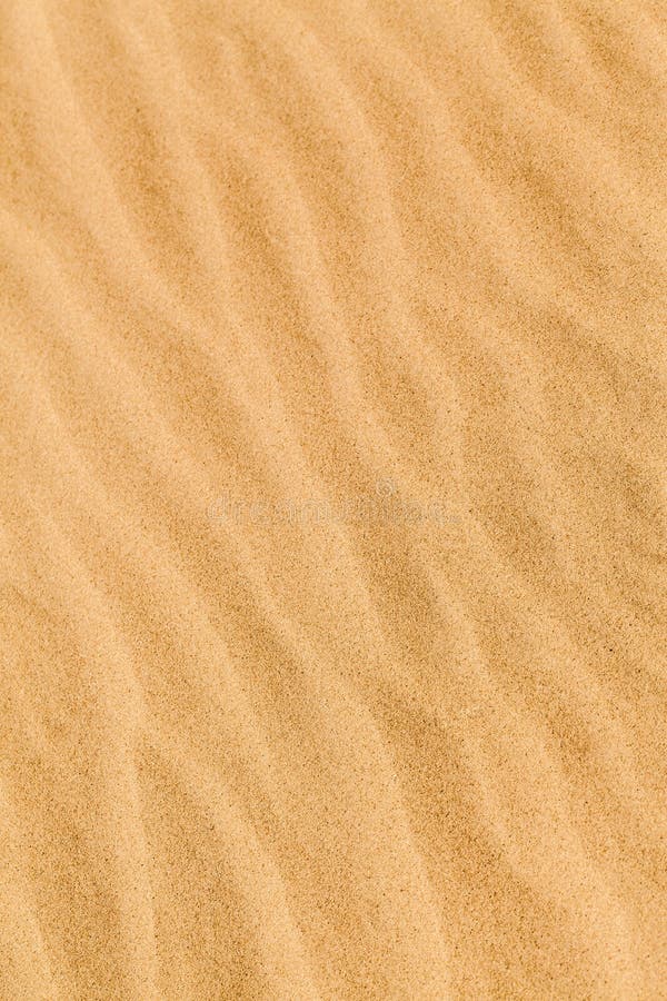 Yellow Desert Sand Texture with Wave Patern. Stock Photo - Image of ...