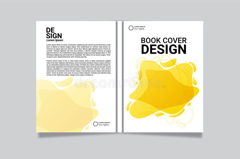 Yellow Design Element with Abstact Style for Book Cover Stock ...