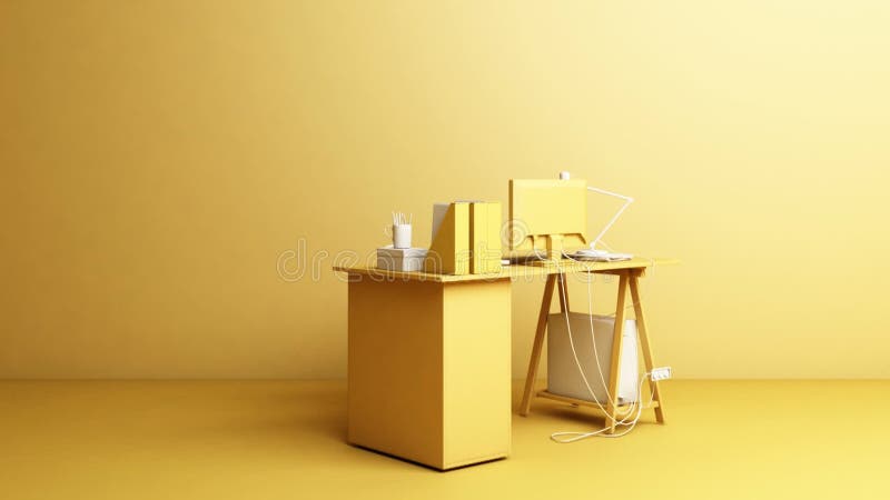 Workplace. Desktop Isolated Blank Screen Chroma Key or Green Screen ...