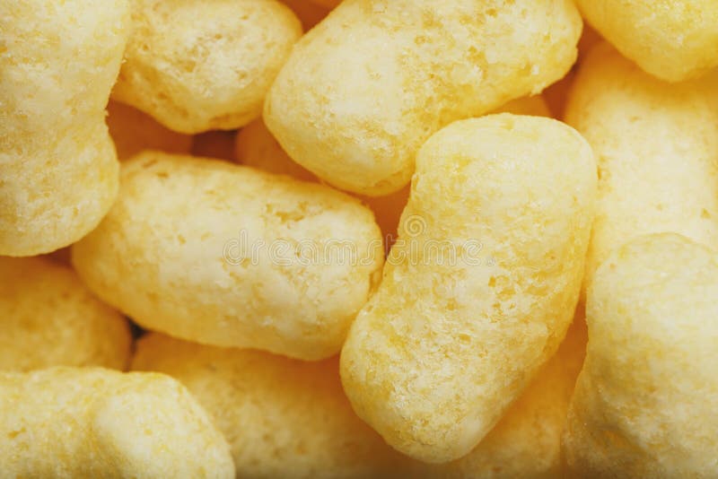 Yellow Dessert Corn Sticks in Powdered Sugar Texture. Stock Image ...