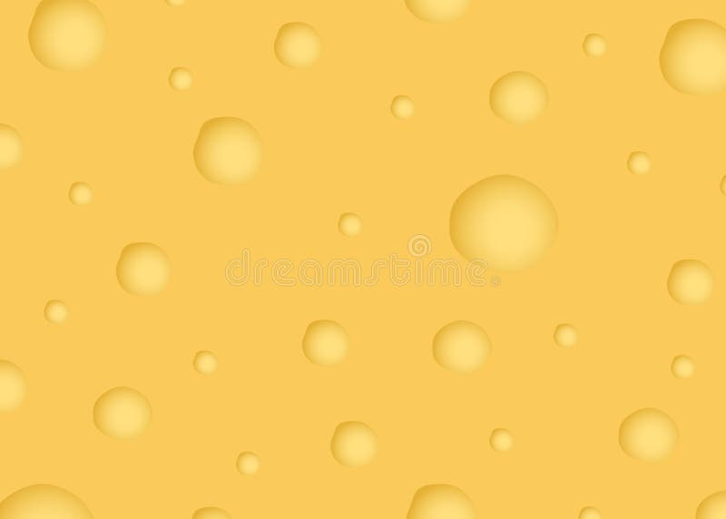 Yellow Detailed Cheese Texture, Vector Illustration Stock Vector ...