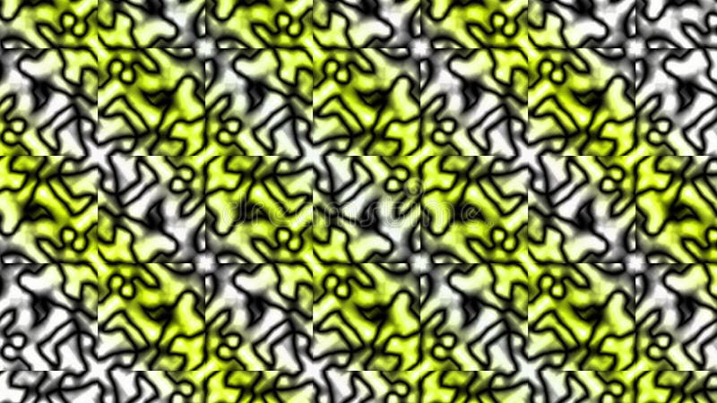 Yellow Diagonal Line Pattern Background with Lines Moving and Changing ...