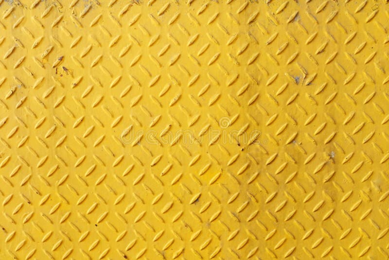 Yellow Diamond Plate Background. Stock Image - Image of abstract, dirty ...