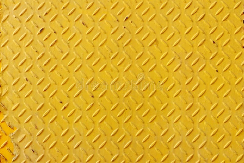 Yellow Diamond Plate Background. Stock Photo - Image of chrome ...