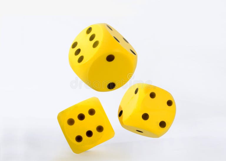 Yellow dice stock image. Image of game, loser, luck, dice - 8006153