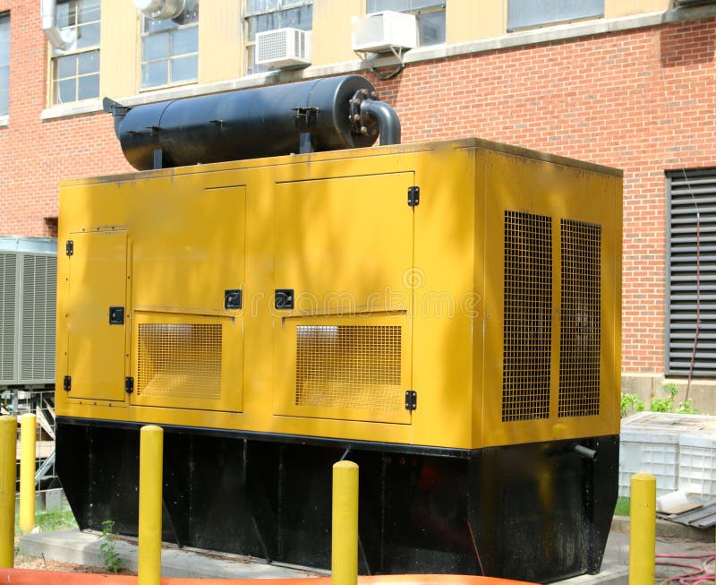 Diesel Backup Generator stock photo. Image of auxiliary - 30729766