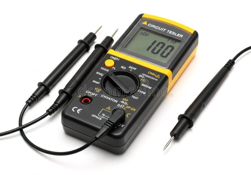 Yellow Digital Multimeter Stock Illustrations – 127 Yellow Digital ...