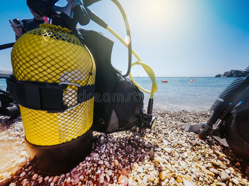 Yellow Dive Bottle Tank Stock Photos - Free & Royalty-Free Stock Photos ...