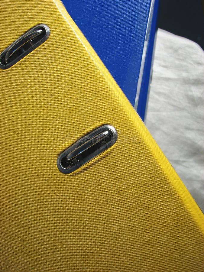 Yellow Document Binder stock image. Image of organization - 3405673