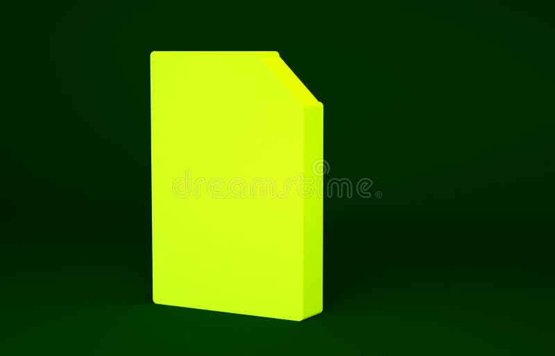 Yellow Document File Folder Directory Icon on White Grey, Transparent ...