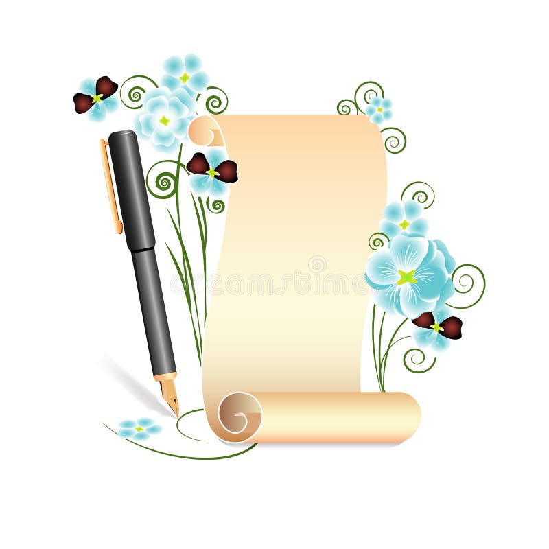 Yellow document roll stock vector. Illustration of document - 108099277