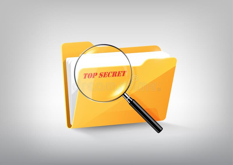 Top Secret File Photo stock illustration. Illustration of clip - 27912534