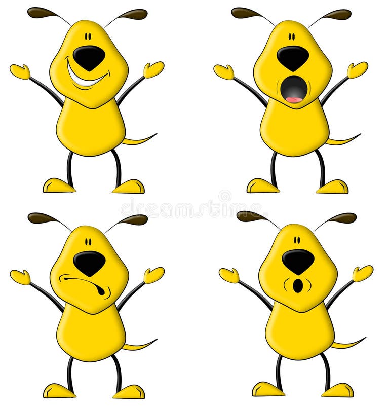 Cartoon Yellow Dog Stock Illustrations – 25,484 Cartoon Yellow Dog ...