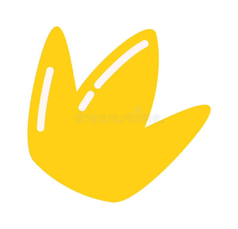Yellow Doodle Crown Cartoon Element Stock Vector - Illustration of ...