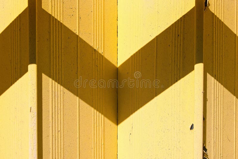 Yellow Door Close-up Texture and Shadows. Abstract Composition. Stock ...