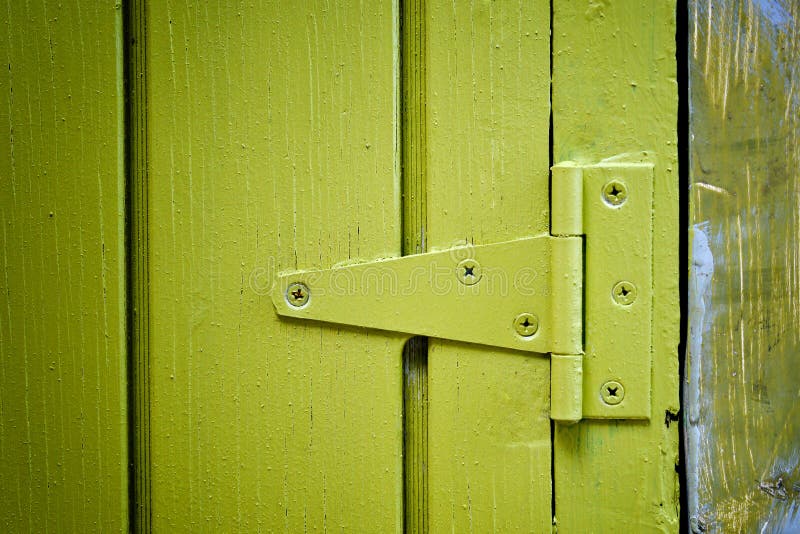 Yellow door hinge stock photo. Image of home, paint, empty - 51528310
