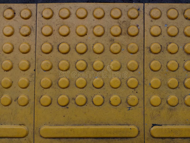 Yellow Dot Line for Disable Stock Photo - Image of line, disabled ...