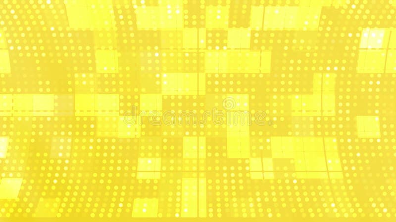 Yellow Dotted Grid and Square Pattern Background Loop. Stock Footage - Video of flow, continuous ...