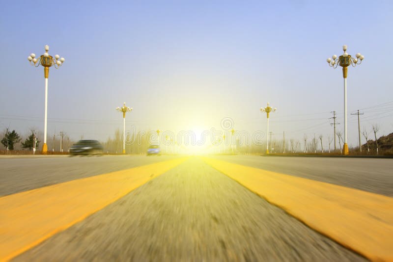 Yellow double solid line stock photo. Image of design - 31944860