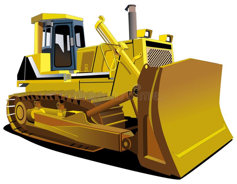 Track Dozer Stock Illustrations – 758 Track Dozer Stock Illustrations ...