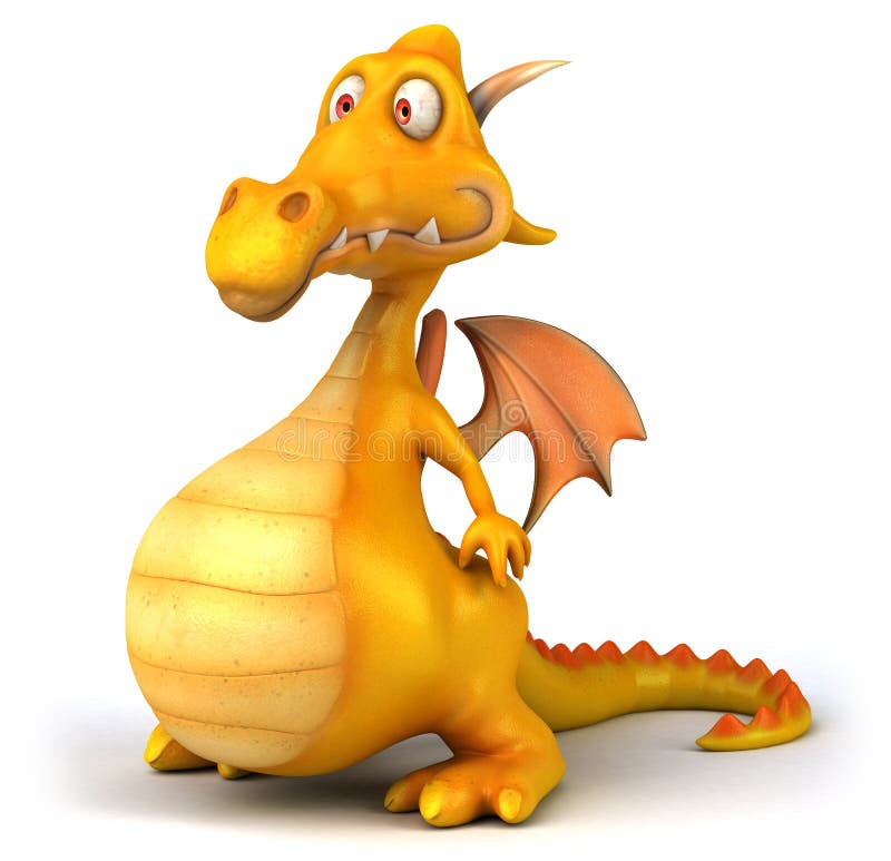 Yellow dragon stock illustration. Illustration of yellow - 30810193