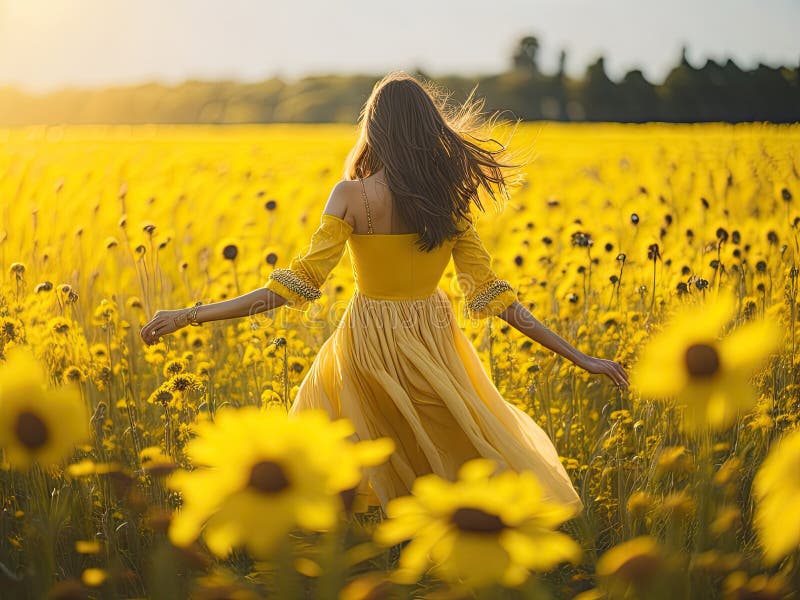 Woman Dancing Field Stock Illustrations – 519 Woman Dancing Field Stock ...