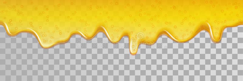 Yellow Dripping Orange Honey Splash Stock Illustration - Illustration ...