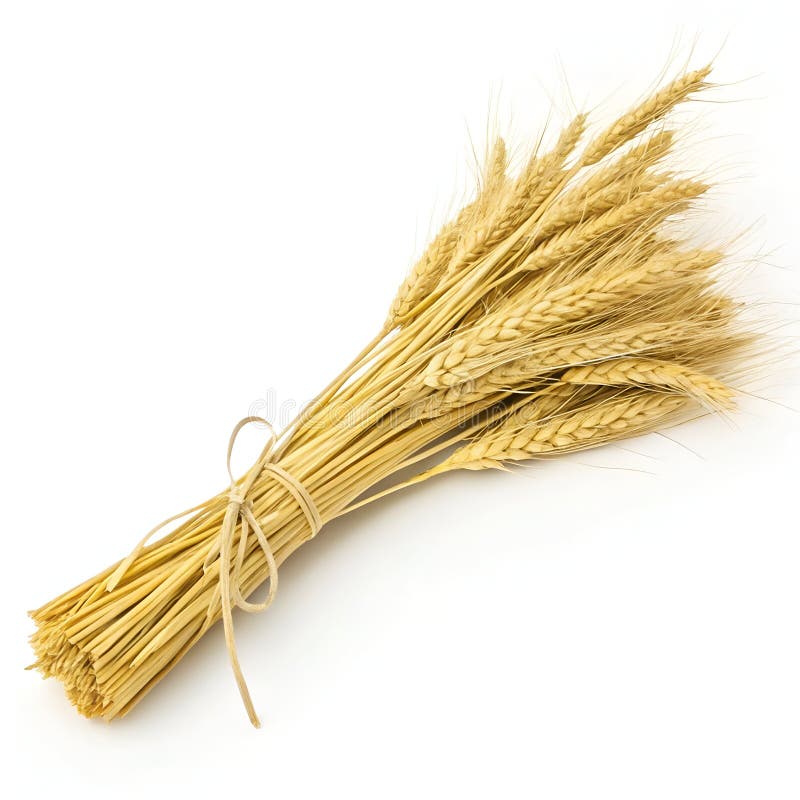 Yellow Dry Barley Straw stock illustration. Illustration of rustic ...