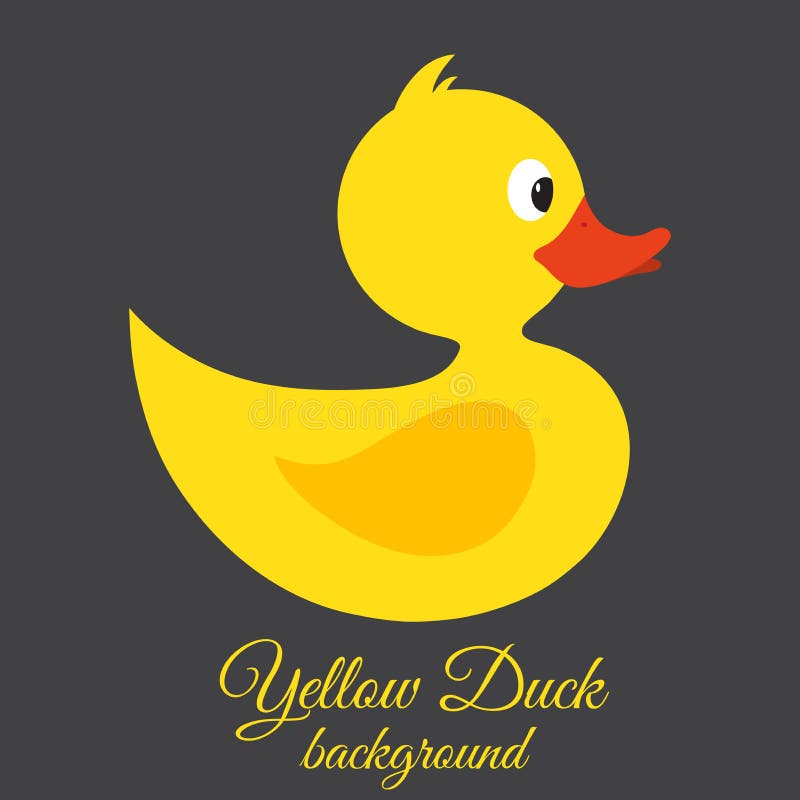 Yellow duck running stock illustration. Illustration of waddle - 15872638