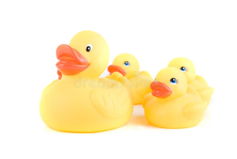 Yellow ducks stock image. Image of bathtub, model, beak - 12808361