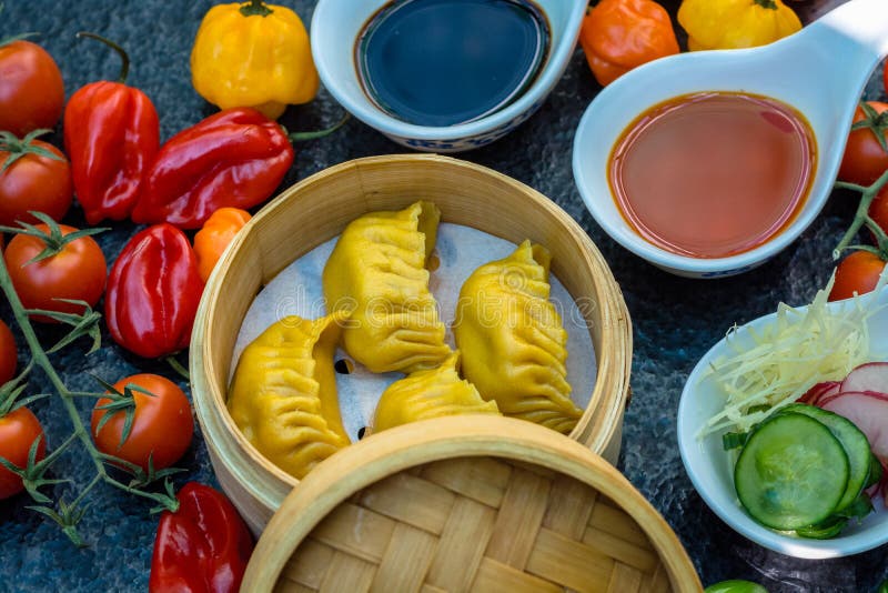 Yellow dumpling stock photo. Image of vegetable, yellow - 228360912