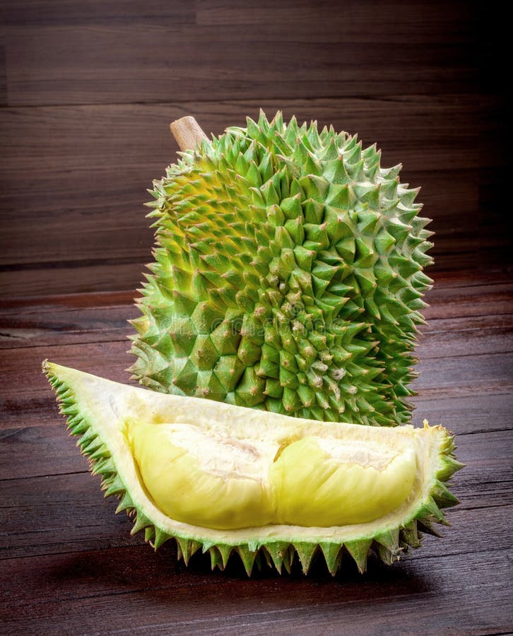 Yellow Durian in Side Mon Thong Durian Fruit Stock Image - Image of ...