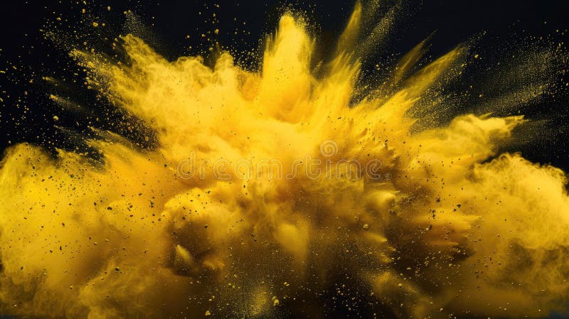 A Yellow Dust Cloud Suspended in the Air, with No Clear Source or ...