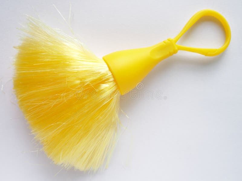 Yellow Dust Removal on White Background Stock Photo - Image of minor ...