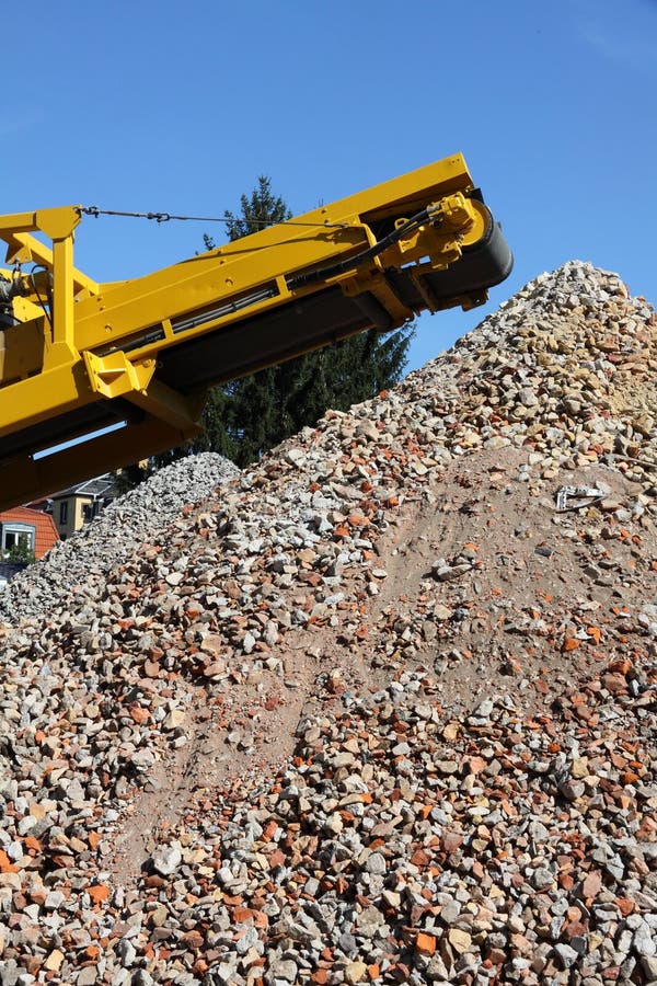 Earth Moving Machine in Action Stock Image - Image of earth, industrial ...
