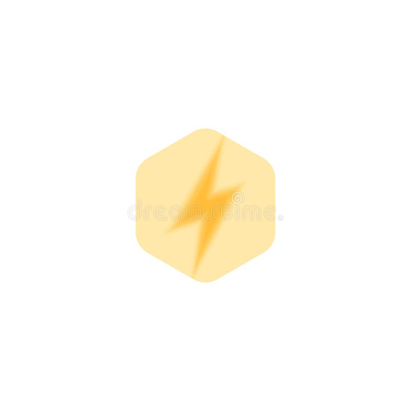 Yellow Electricity Zigzag, Flash Lightning Gradient Blurred Vector, Soft Y2K Thunderbolt or High ...