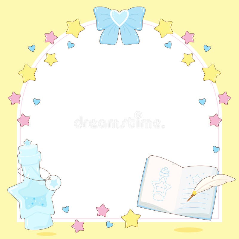 Yellow Elixir Potion Class Frame 1 Stock Illustration - Illustration of ...