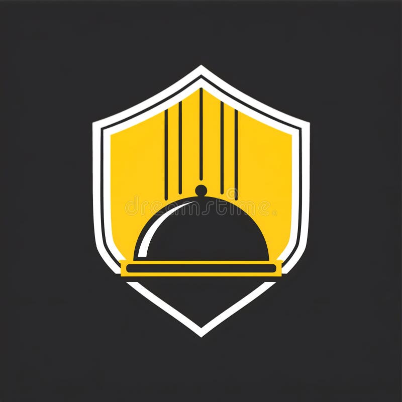 Yellow Emblem Restaurant Logo Stock Illustration - Illustration of ...