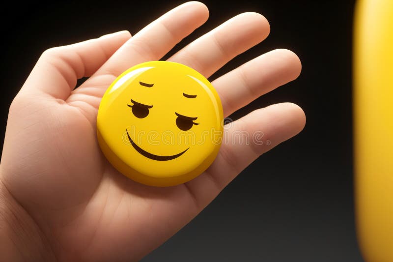 Yellow Emoji Hand Showing Okay Gesture.AI Generated Stock Illustration ...