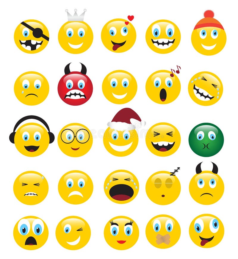 Yellow emotions stock vector. Illustration of human, furious - 26018887