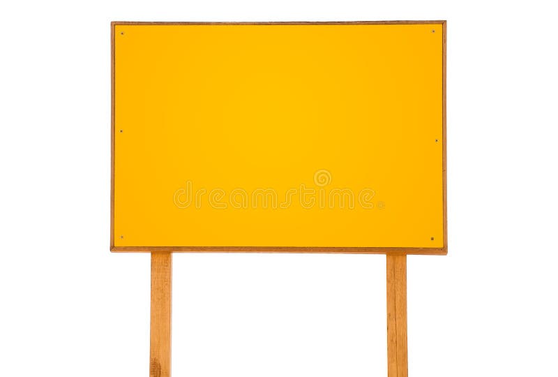 Yellow Empty Sign Stock Photography - Image: 13287872