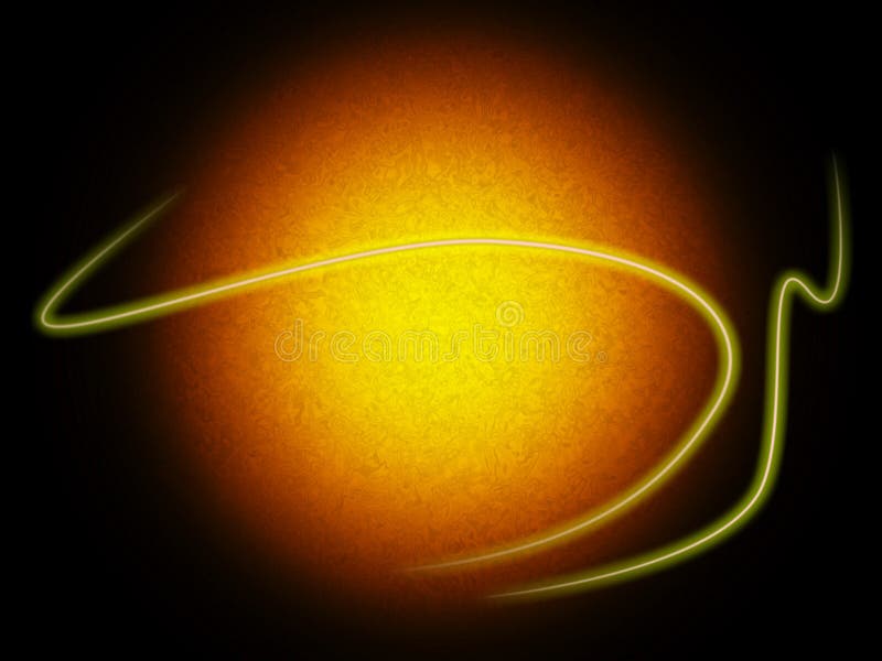 Yellow energy ball stock illustration. Illustration of design - 11330826