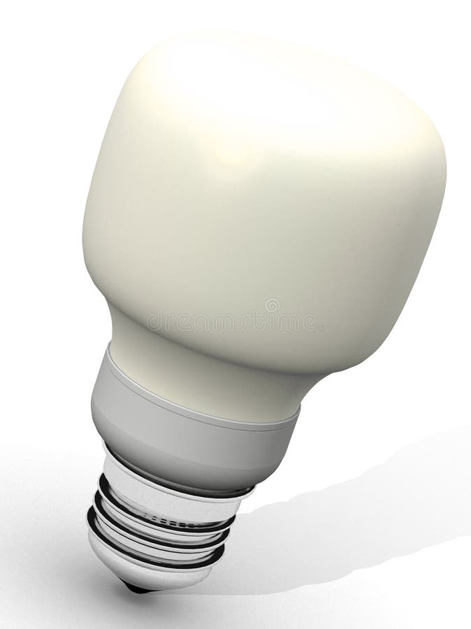 Energy saver light bulb stock illustration. Illustration of ...