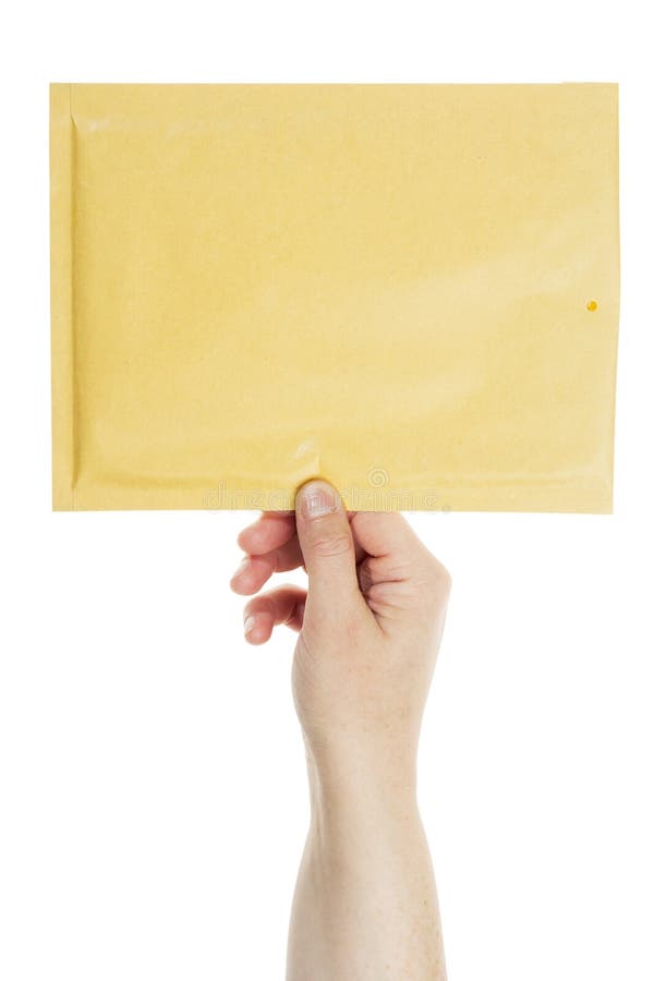 Open yellow envelope stock image. Image of isolated, correspond - 5807249