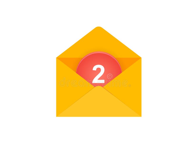 New Incoming Messages Icon with Notification.Two Incoming Email ... New Incoming Messages Icon with Notification.Two Incoming Email ...