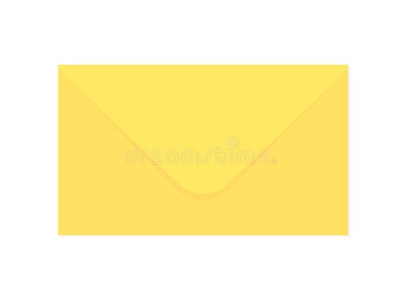 Yellow envelope icon stock vector. Illustration of postal - 258975291