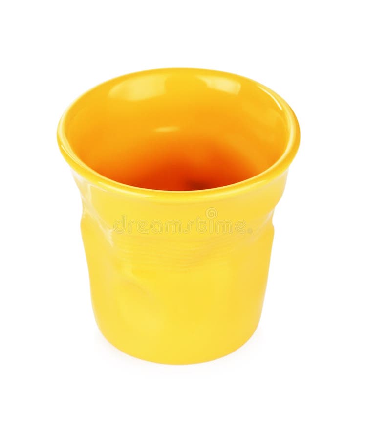 Yellow Espresso Cup stock photo. Image of reflection - 62409790