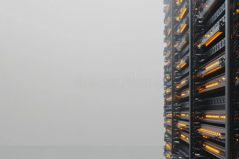 Yellow Ethernet Cables Connected To a Patch Panel in a Server Room ...
